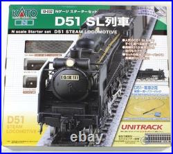 KATO N Scale Starter Set D51 Steam Locomotive Train Set 10-032 | Steam ...